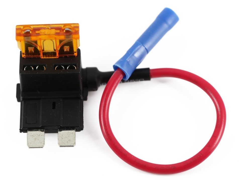 NEW ADD-A-CIRCUIT DUAL APR ATO ATC BLADE FUSE HOLDER FUSE TAP + 5AMP ...
