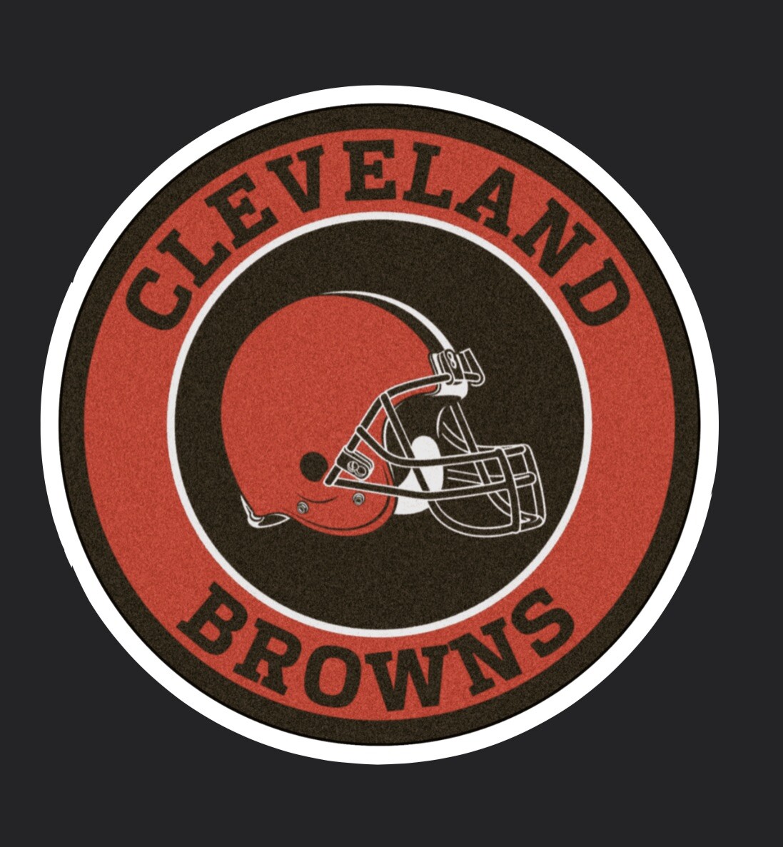 CLEVELAND BROWNS Logo Sticker Bat Stickers Car NFL Football Decal | eBay