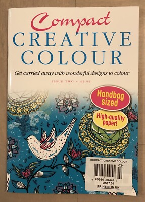 Compact Creative Colour Coloring Book Wonderful Designs #2 UK FREE ...