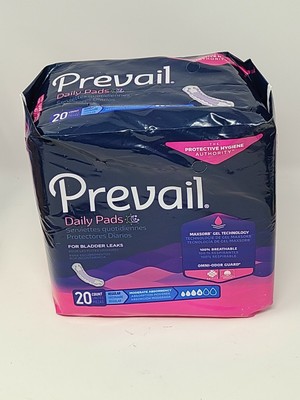 Prevail Daily Pads For Bladder Leaks Pack Of 20. | eBay