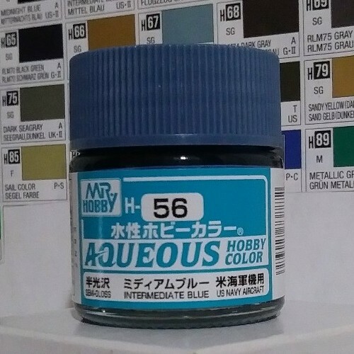 Gunze Aqueous Hobby Color H-56, Semi-Gloss Intermediate Blue. | eBay