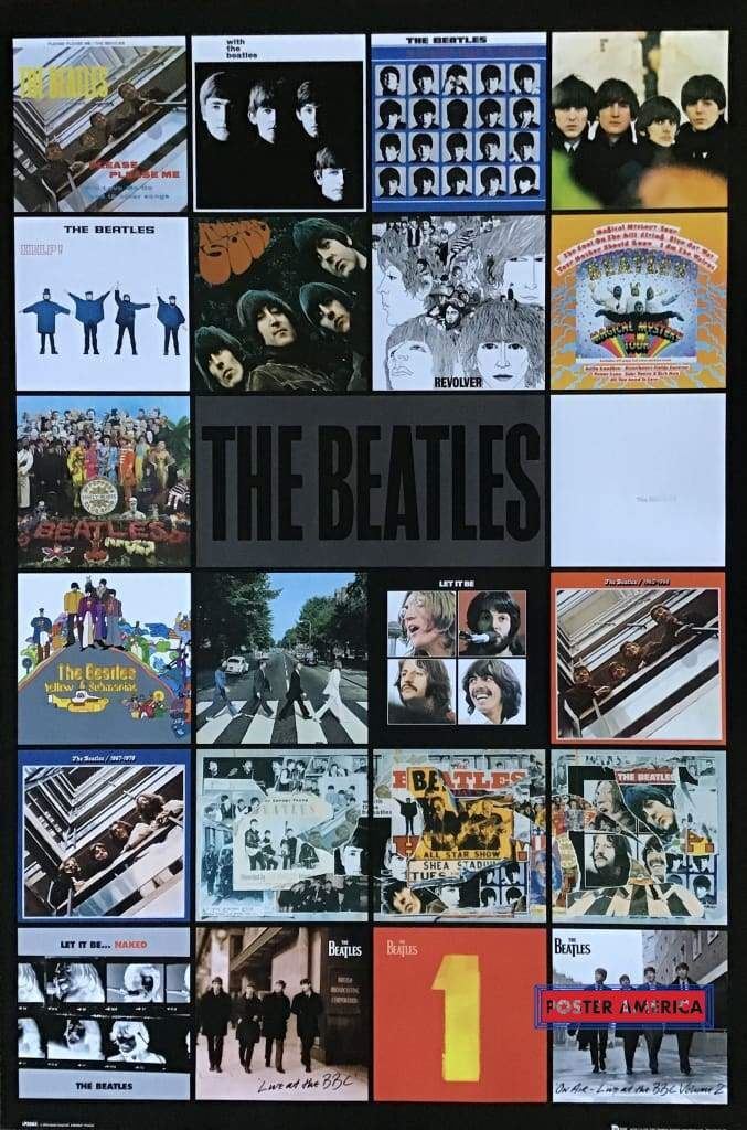 The Beatles Album Covers Collage