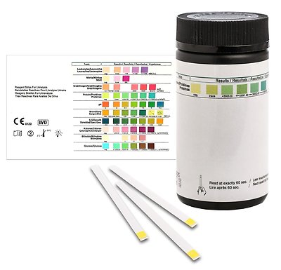 Urine Test Strips - 100 strips for determination of protein in the ...