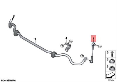 Genuine BMW i8 Coupe Stabilizer link OEM 31306858500 | eBay