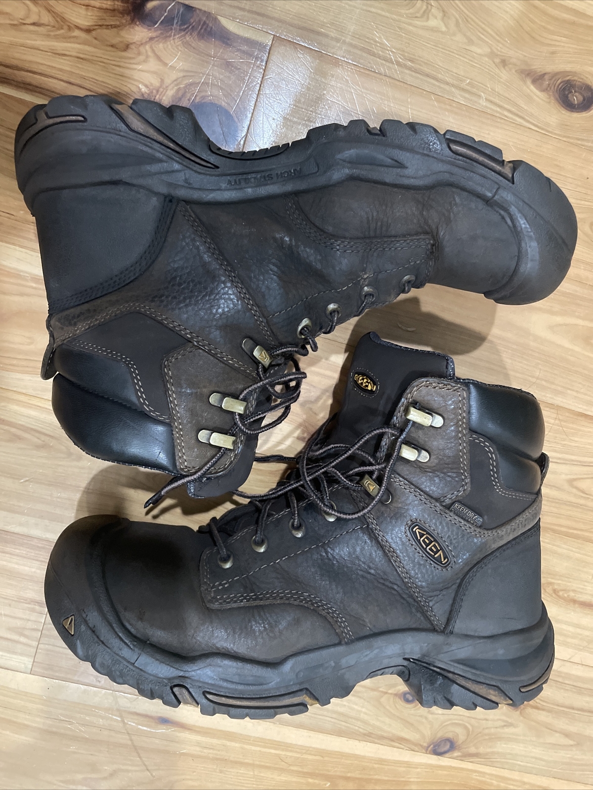 Keen Utility Work Safety Brown Leather Ankle Boots Me… - Gem