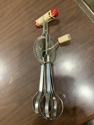 Vintage EKCO Hi-Speed Hand Beater-Wood Handles | eBay