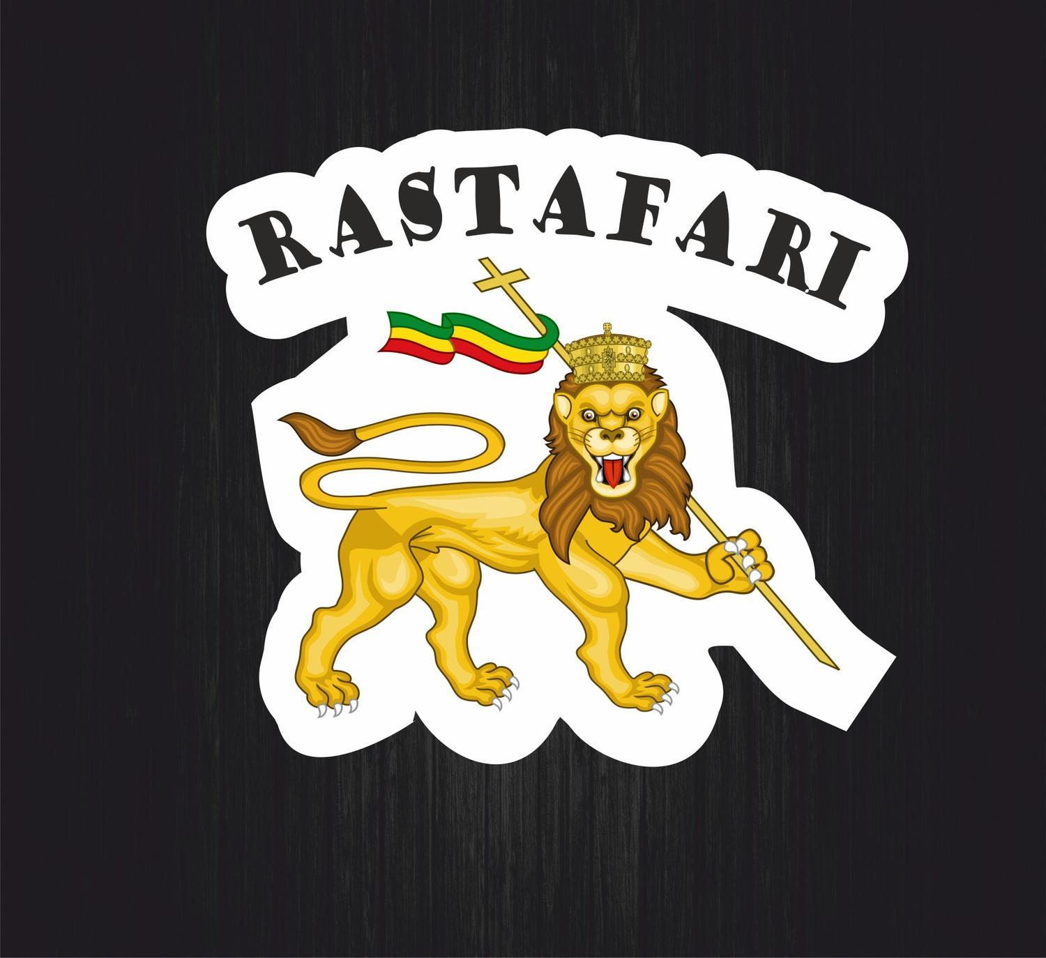 Sticker car decal rasta reggae JAH emblem lion of judah one love ...