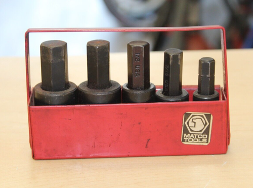 Matco Tools 5pc HEX 1/2" Drive Socket Set CXDP *Pre-Owned* Free ...