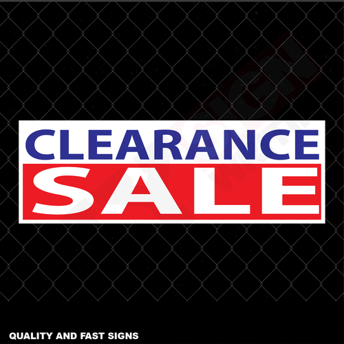 Clearance Big Sale Liquidation Signage Colour Sign Printed Heavy Duty ...