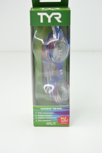TYR Swimple Tie Dye Goggles Kids Fit and Kids Safe 3+ Swimming Goggles ...