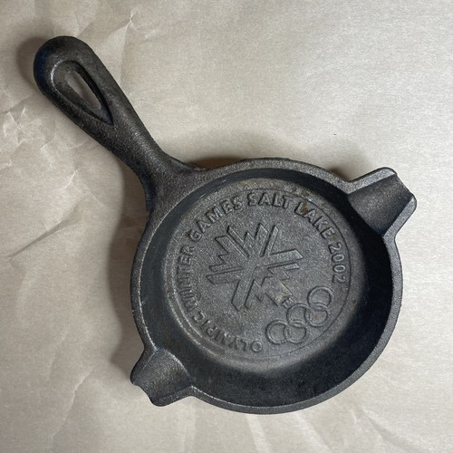 Salt Lake City 2002 Winter Olympic Cast Iron Miniature Lodge Skillet | eBay