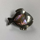 Taxco Signed TLR Sterling Silver Abalone Tropical Angel Fish Pin ...