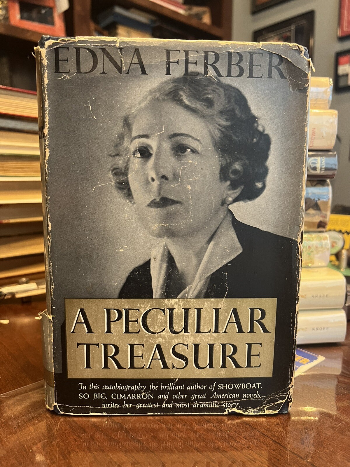 EDNA FERBER - A PECULIAR TREASURE - 1ST ED. 1939 - UNCLIPPED DJ ...