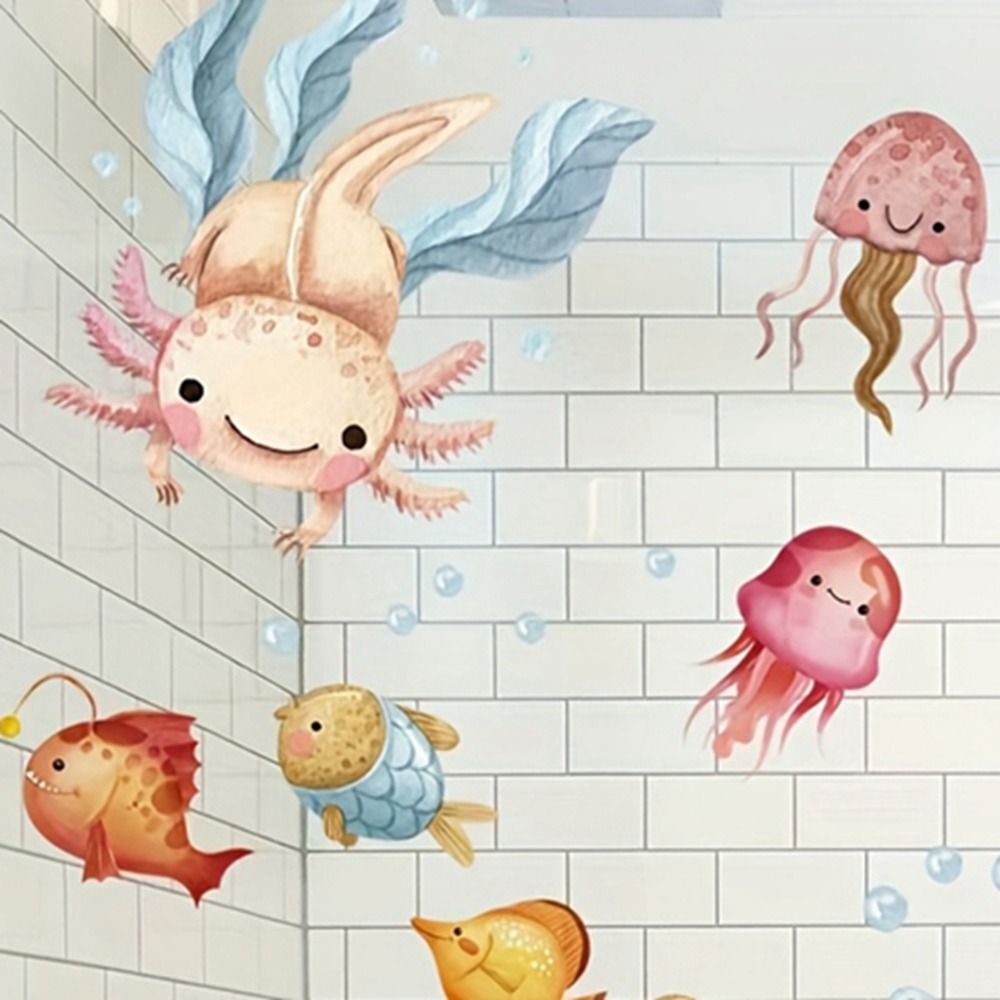 Underwater Animal Pattern Undersea Animal Sticker Bathtub Sticker ...