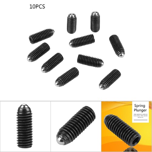 10pcs M8 Screw Thread Hex Socket Carbon Steel Ball Spring Plungers Set ...