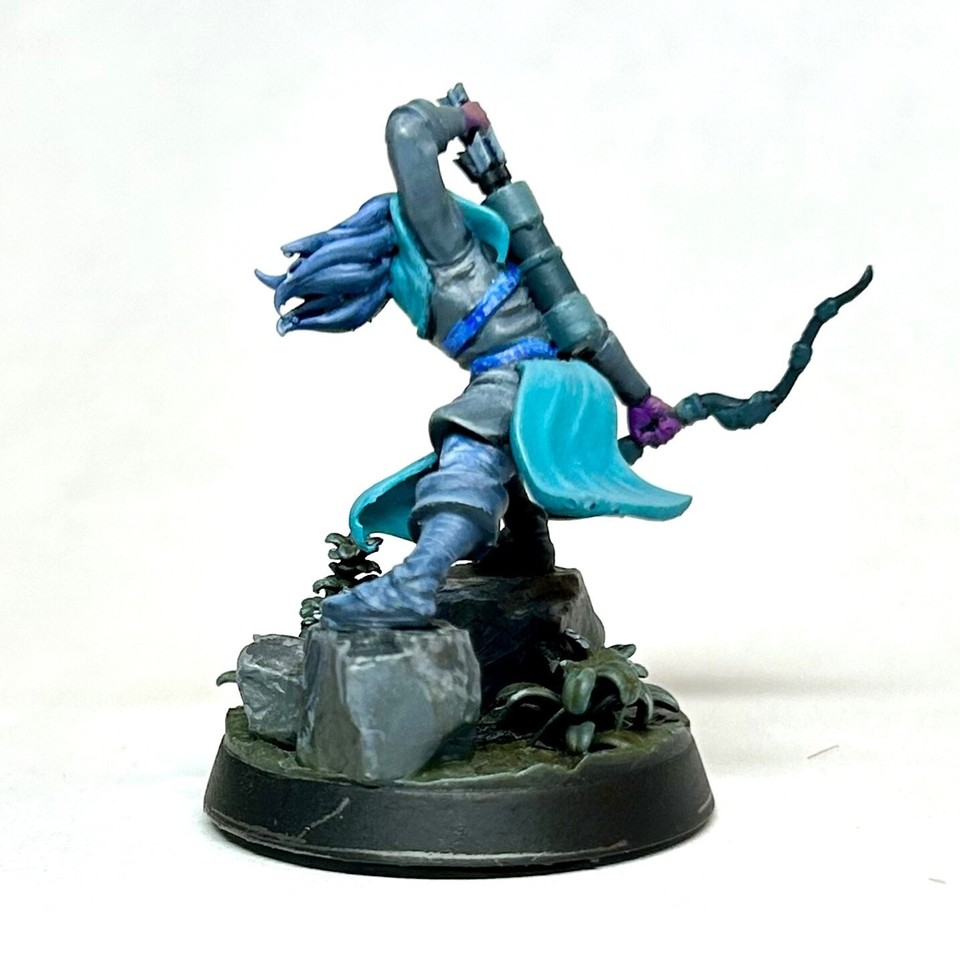 Painted Dark Elf / Drow Ranger Fighter - Ideal for DnD, Pathfinder ...