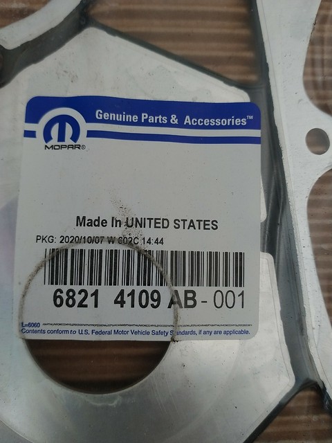 Engine Gasket Set-Water Pump Mounting Gasket Mopar 68214109AB for sale ...