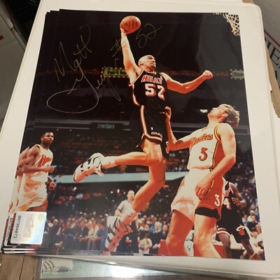 Matt Geiger Miami Heat Signed Autographed 8x10 Photo NBA Hologram | eBay