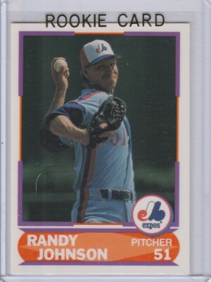 RANDY JOHNSON ROOKIE CARD 1989 Score Young Superstars RARE EXPOS ...