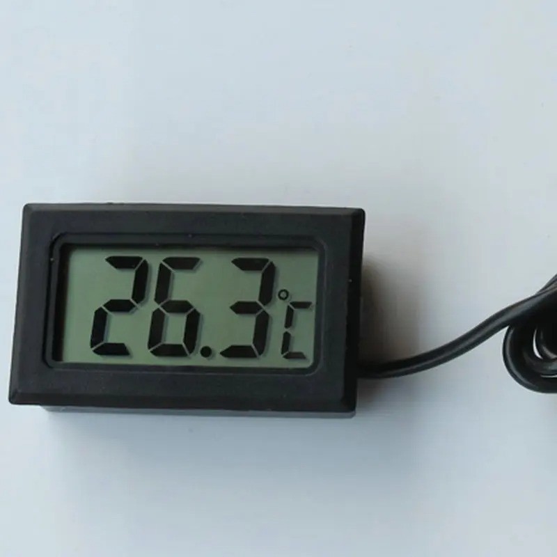 Mini Car Digital Thermometer LCD Indoor Outdoor Temperature Sensor ...