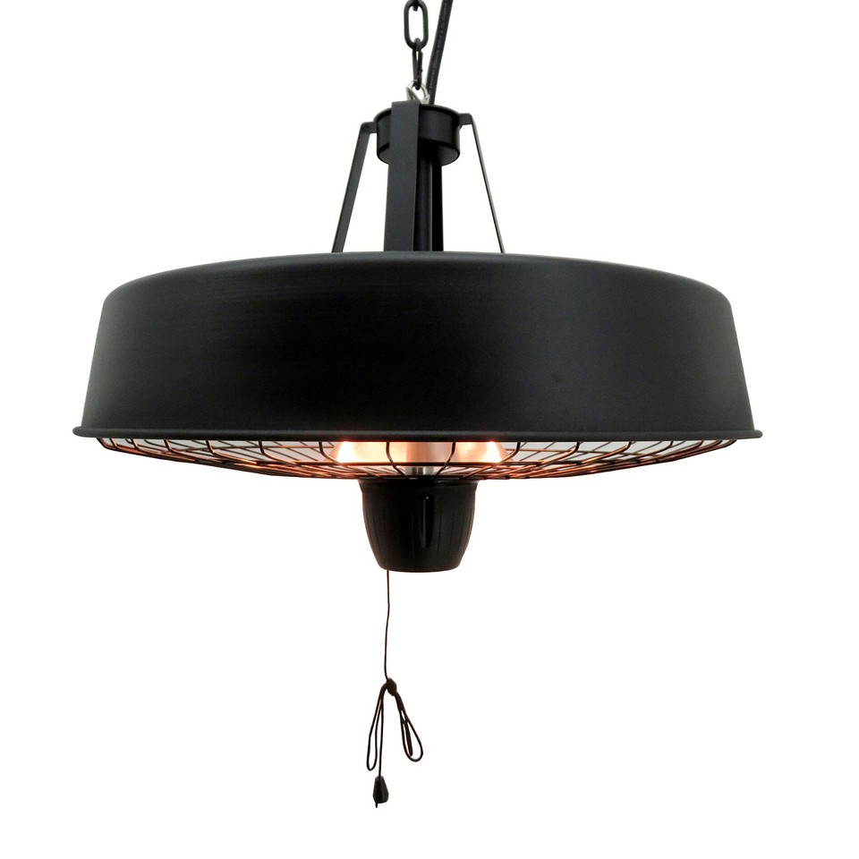 Garden Electric Heater Patio Ceiling Hanging Halogen Infrared Light 1KW ...