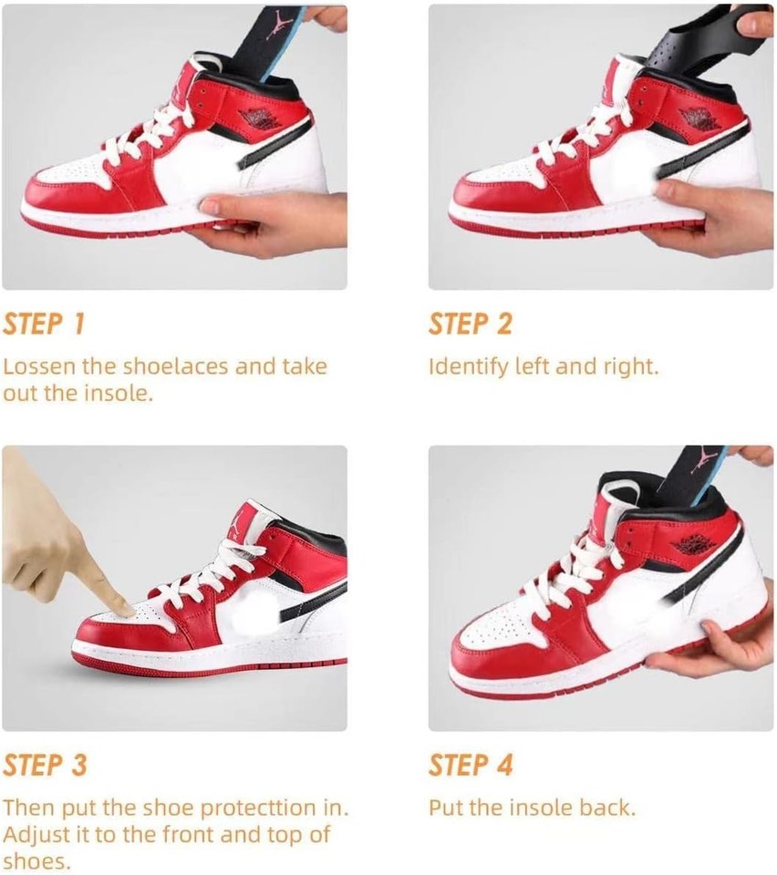 Shoe Toe Crease Protector for Sneakers Anti Wrinkle Shoe Guard | eBay