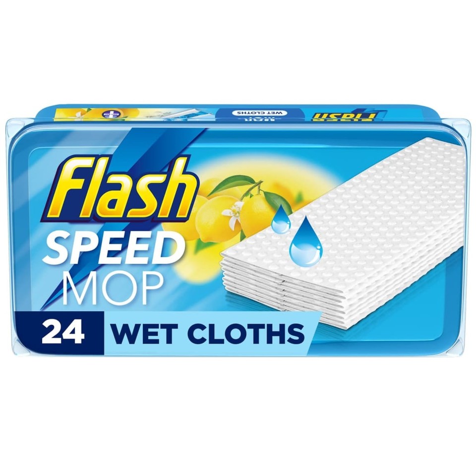 FLASH Speed mop Wet Cloths Lemon Refills, 1 x 24 Pack free shipping in ...