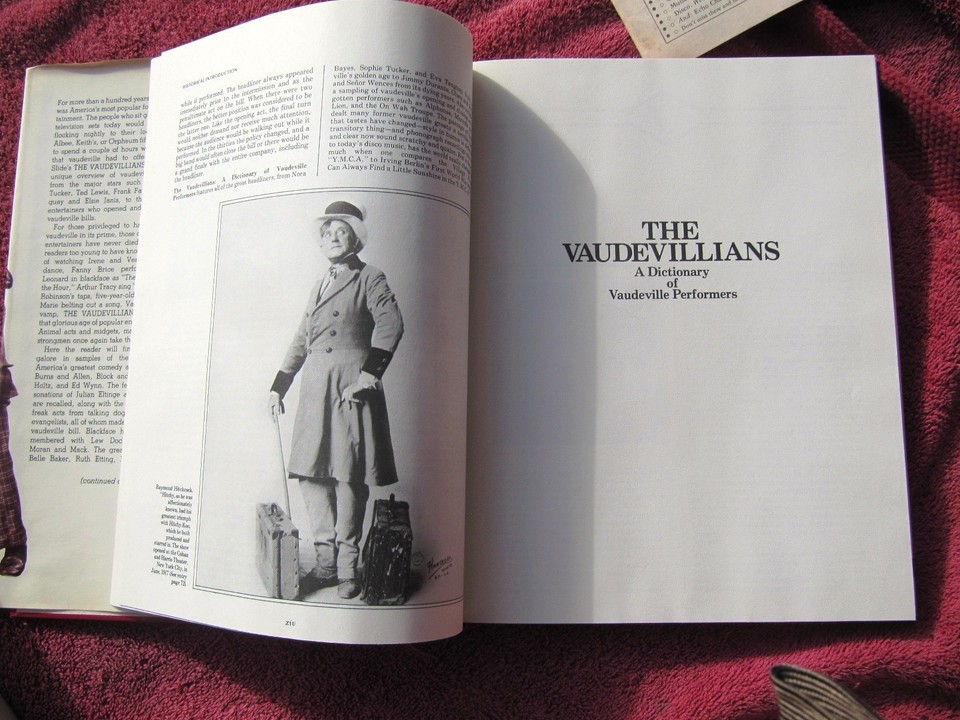 Anthony Slide THE VAUDEVILLIANS Illustrated Dictionary of Vaudeville ...