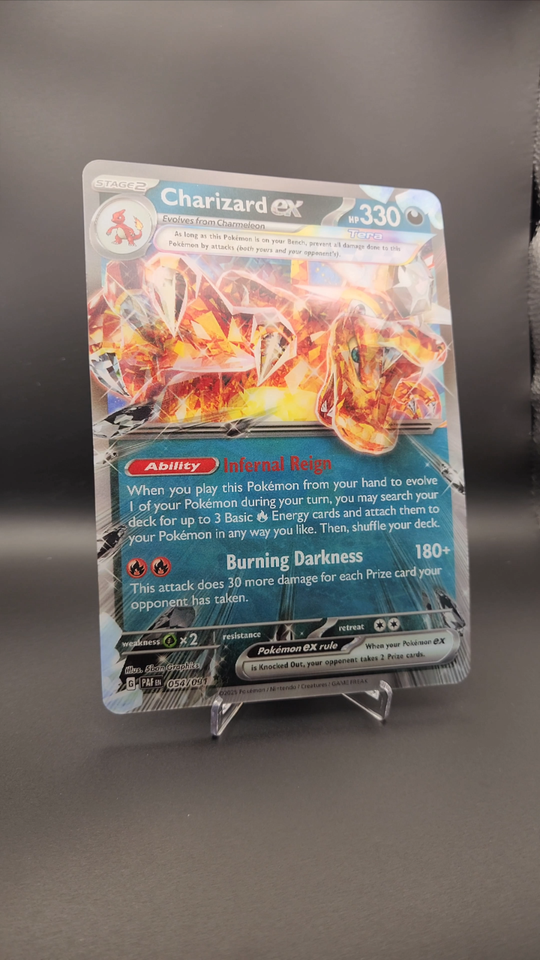 Charizard Ex Special Collection Box Jumbo Lenticular Card + Promo Cards ...