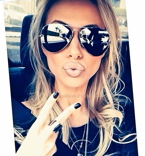 Oversized Large "ROCK CHICK" XXL Aviator Mirrored Flash Big Women Men ...