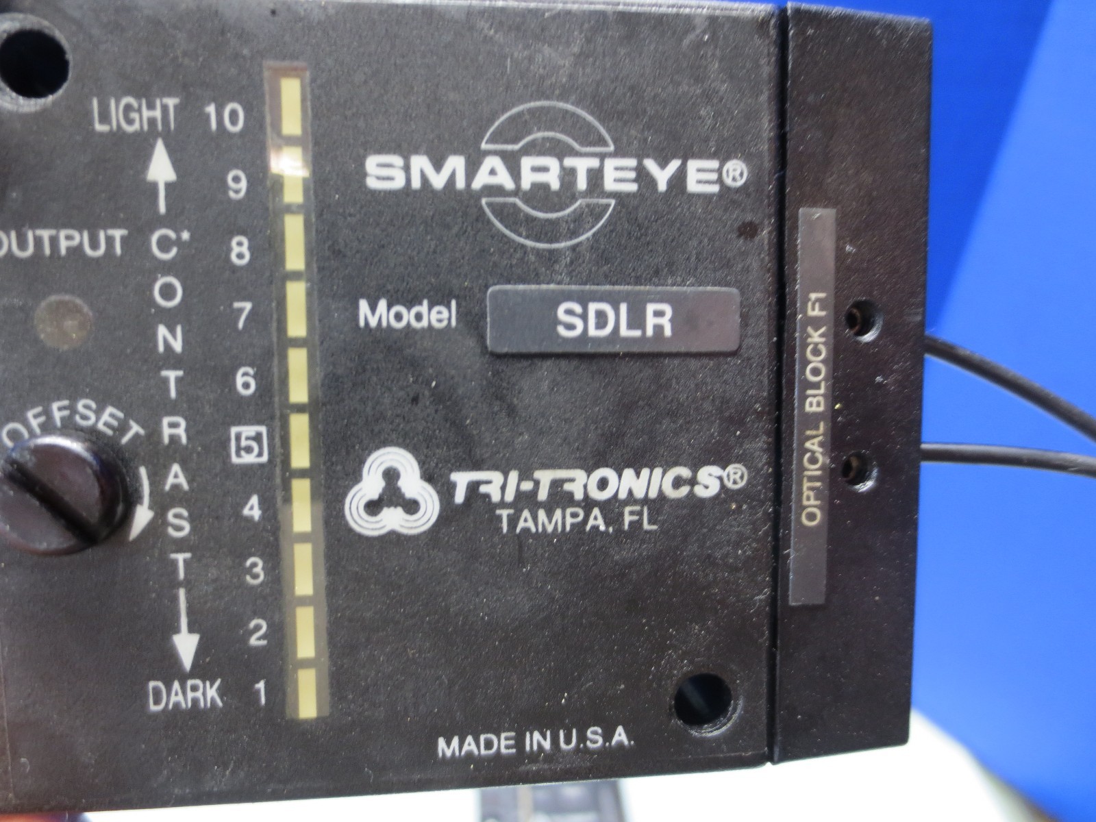 TRI-TRONICS SMARTEYE SDLR PHOTOELECTRICAL BLOCK OPTICAL SENSOR LOT OF 3 ...
