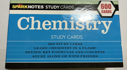 SparkNotes Chemistry Study Cards 600 Flashcards HS Science boxed set | eBay
