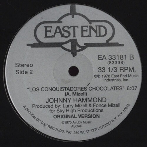 JOHNNY HAMMOND Los Conquistadores Chocolates 12" NEW VINYL East End ...