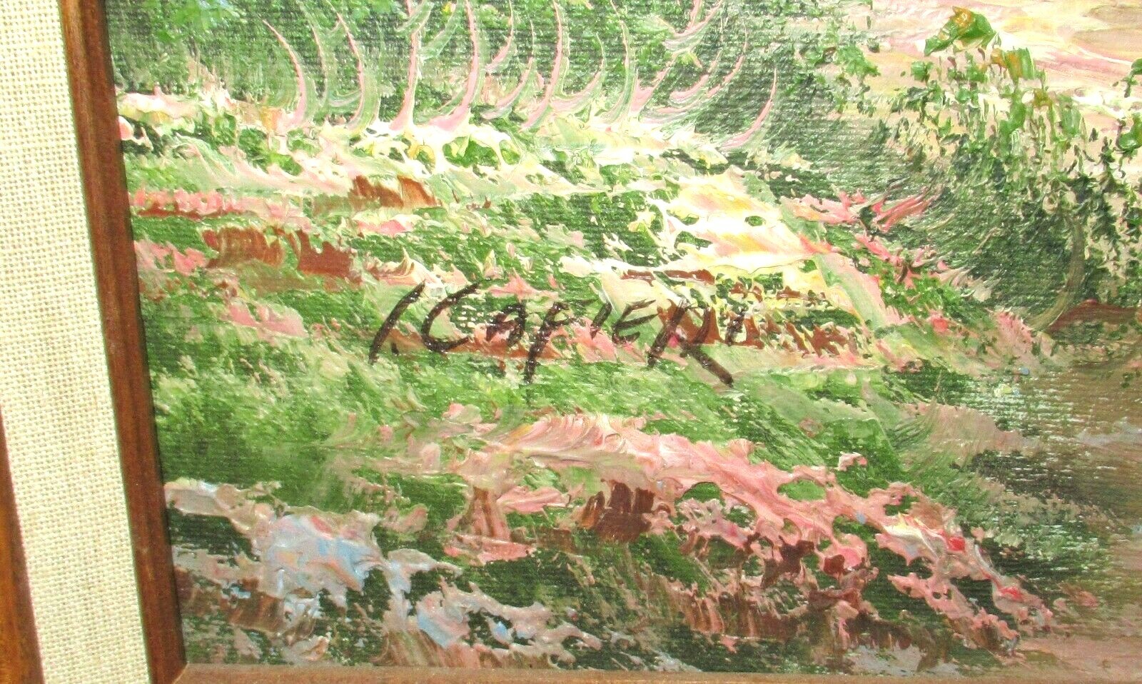 I CAFIERI ORIGINAL OIL ON CANVAS RIVER LANDSCAPE PAINTING | eBay