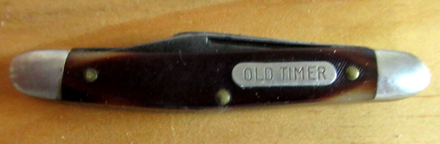 Vintage Schrade Old Timer NY 108OT Made In USA 3-Blade Folding Pocket ...