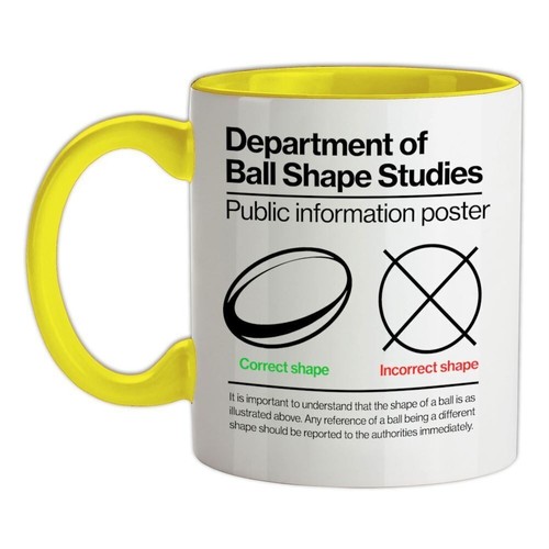 Rugby Ball Shape - Ceramic Mug - 6 England Nations Six League Union | eBay