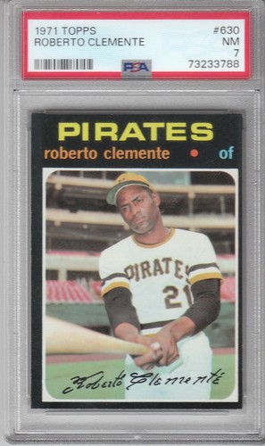 1971 Topps Baseball Roberto Clemente #630 PSA 7 | eBay