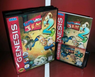 Earthworm Jim 2 for Sega MegaDrive Video Game 16 bit MD card | eBay