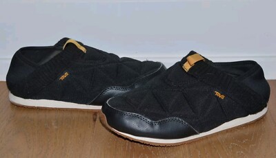 TEVA ReEmber Black Quilted Bootie Slip On Shoes 1125471 Women’s Size 7 ...