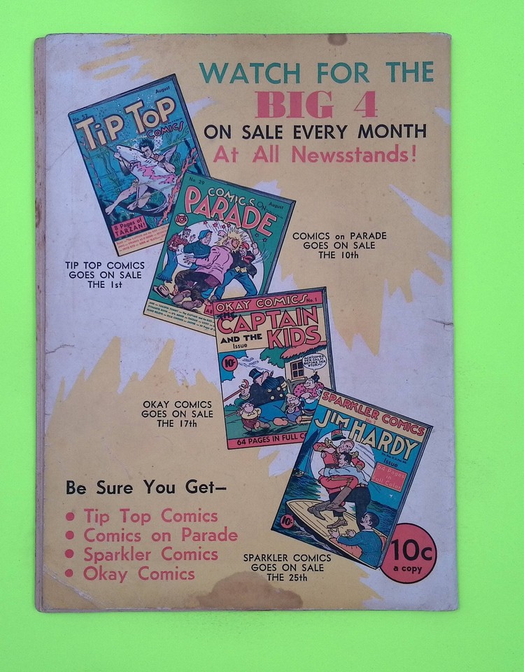 Okay Comics #1 One-Shot 1940 United Features Syndicate 3.0 Comic Book ...