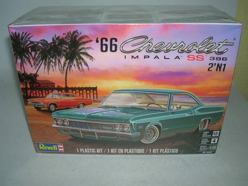 Revell '66 Chevrolet Impala SS 396 2'n1 Bausatz Model Kit 1:25 Art. 85 ...