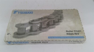 Tsubaki RS50 RIV Chain 10 Ft. Sealed Box | eBay