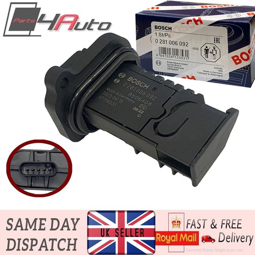 for BMW MINI Bosch Mass Air Flow Meter Sensor 0281006092 -13628506408 ...