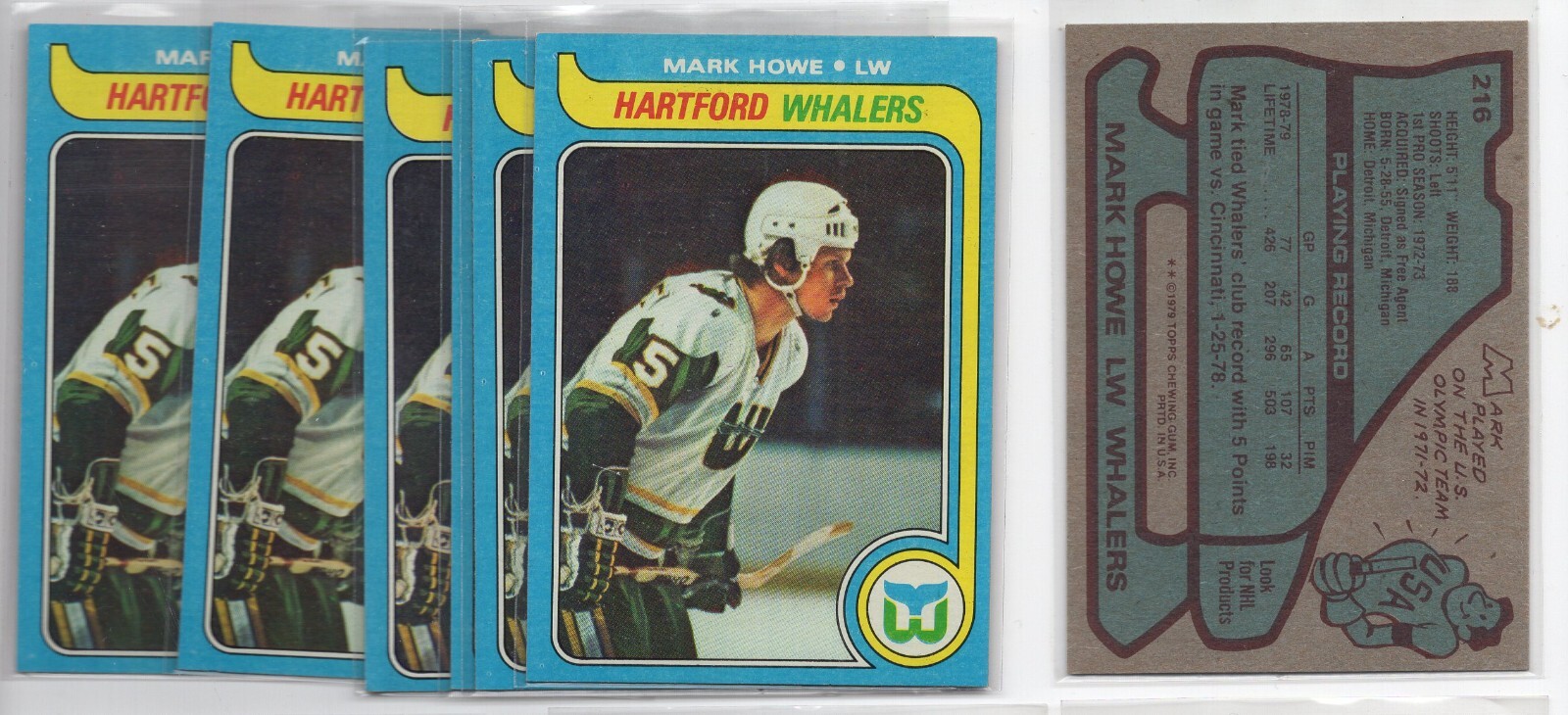 1X MARK HOWE 1979 80 Topps #216 NM-NMMT Hartford Whalers 79 80 | eBay