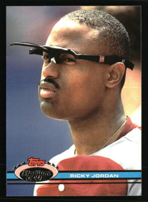 Ricky Jordan 1991 Stadium Club #192b BASEBALL Card | eBay