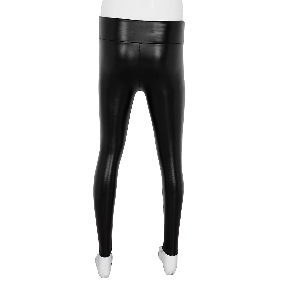 Men PU Leather Legging Wet Look Skinny Pouch Pants Long Trousers ...