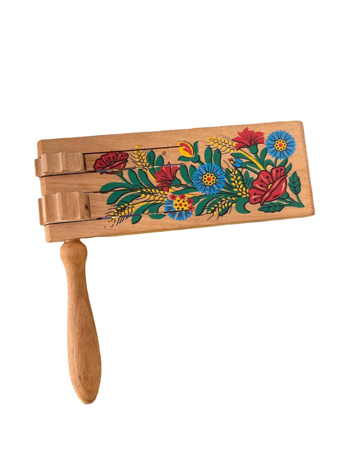 Vintage Rare Wood PURIM Rattler Jewish Grogger antique gragger ...