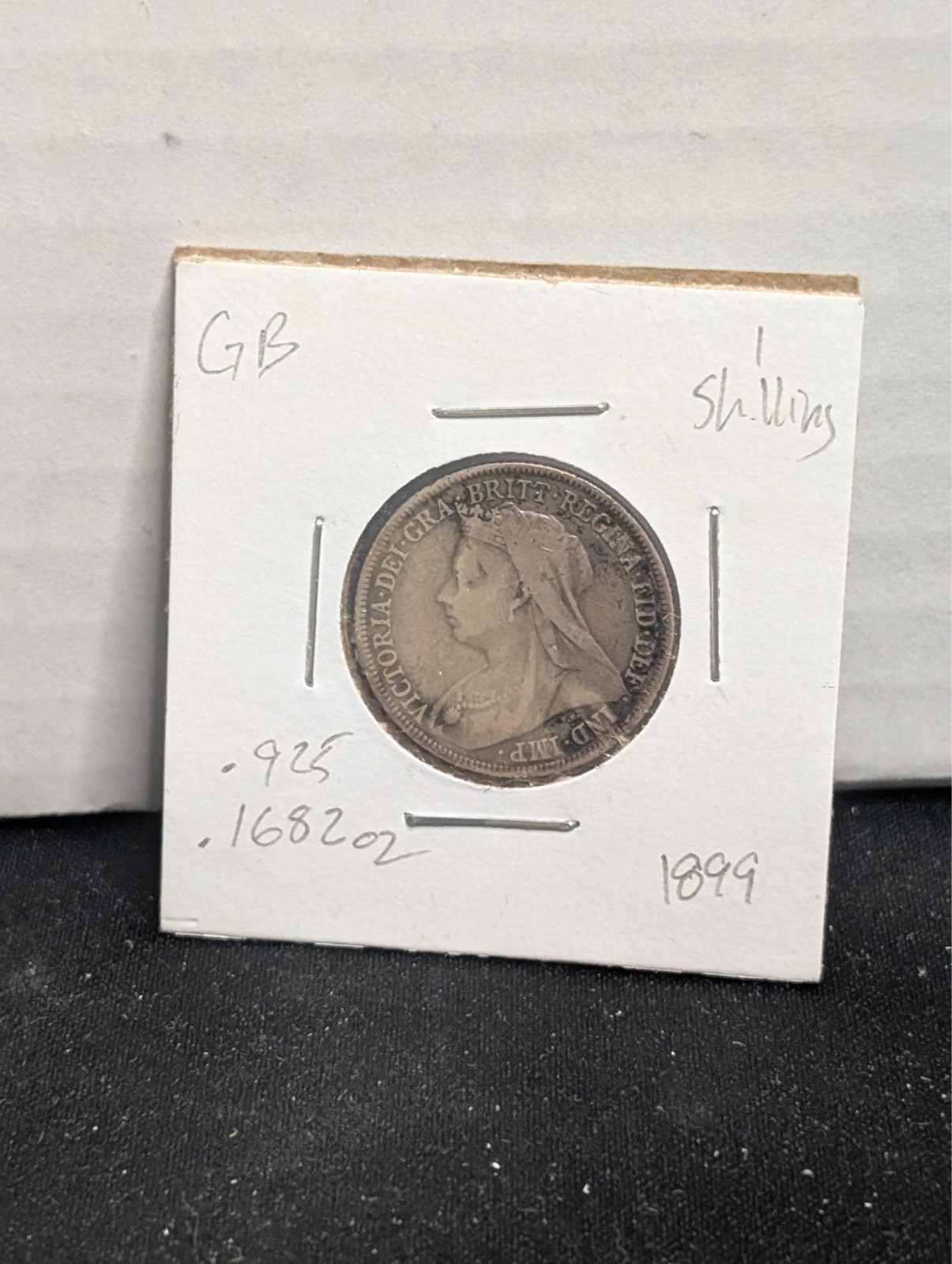 Lot of 1899 and 1900 Great Britain Silver Shillings. Queen Victoria ...