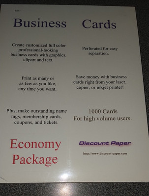 Economy Package - 1000 Full color Business Cards | eBay