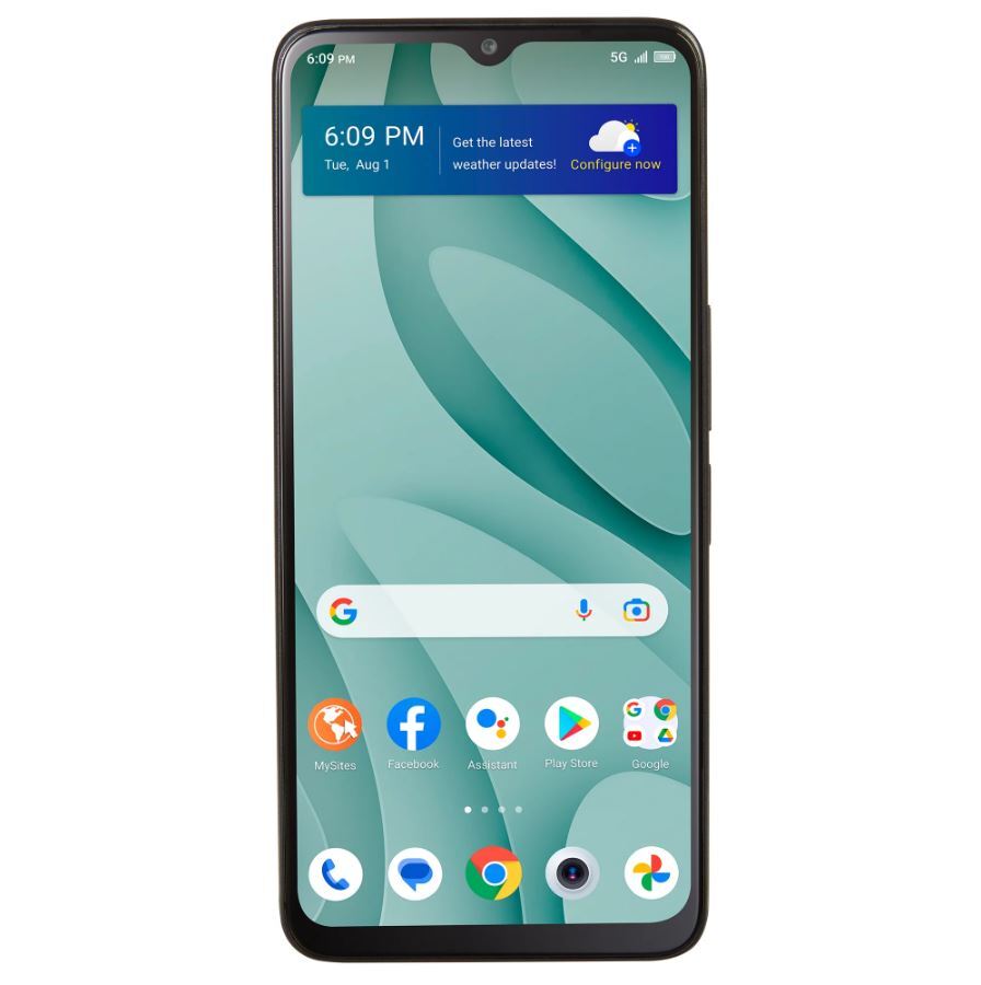 TCL STALT609DCP Straight Talk 40 XE, 5G, 64GB Prepaid Smartphone, Black ...